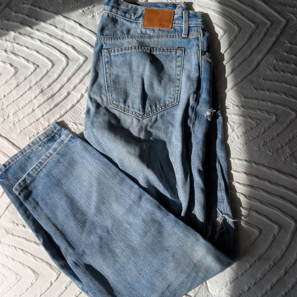 Able | Jeans | Able Light Blue Mom Jeans | Poshmark